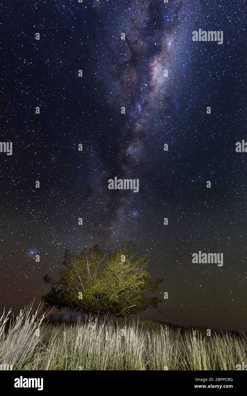 nightscape landscape, milky way Stock Photo - Alamy