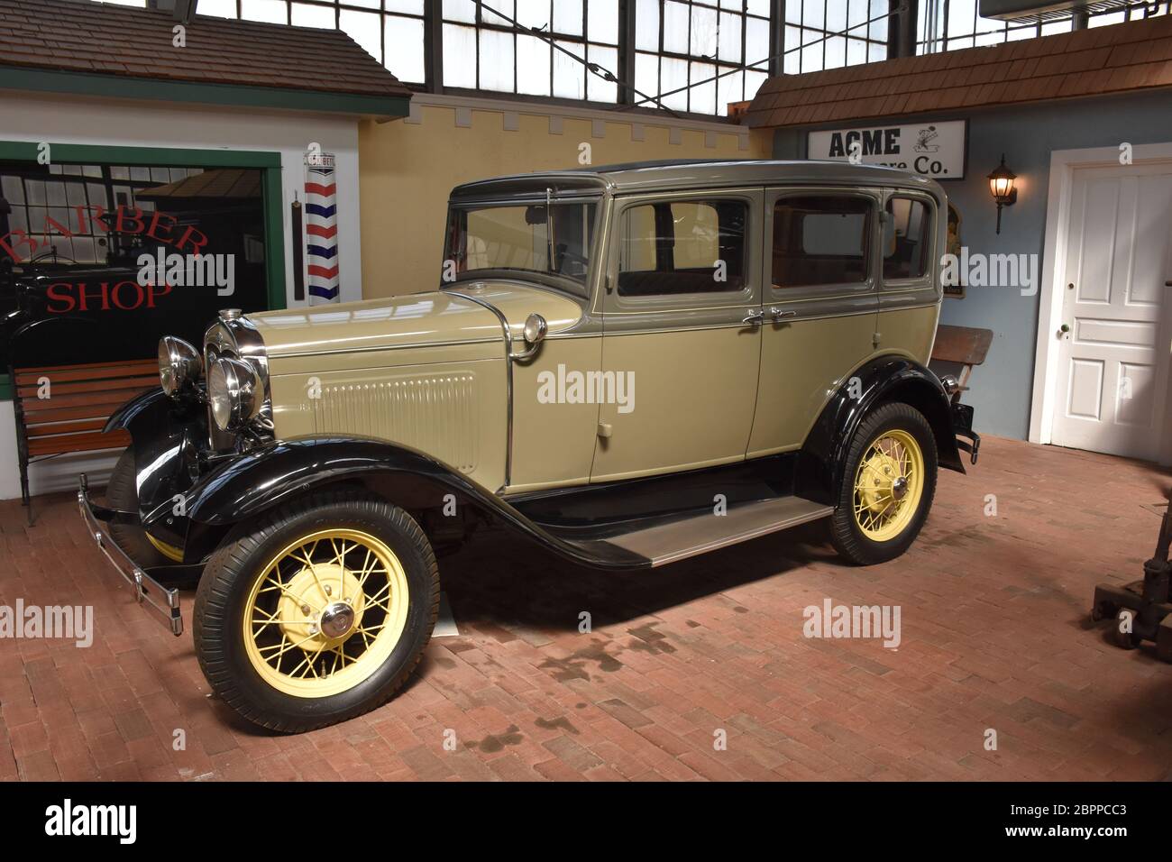 An Antique Ford Car on display at the North Carolina Transportation ...