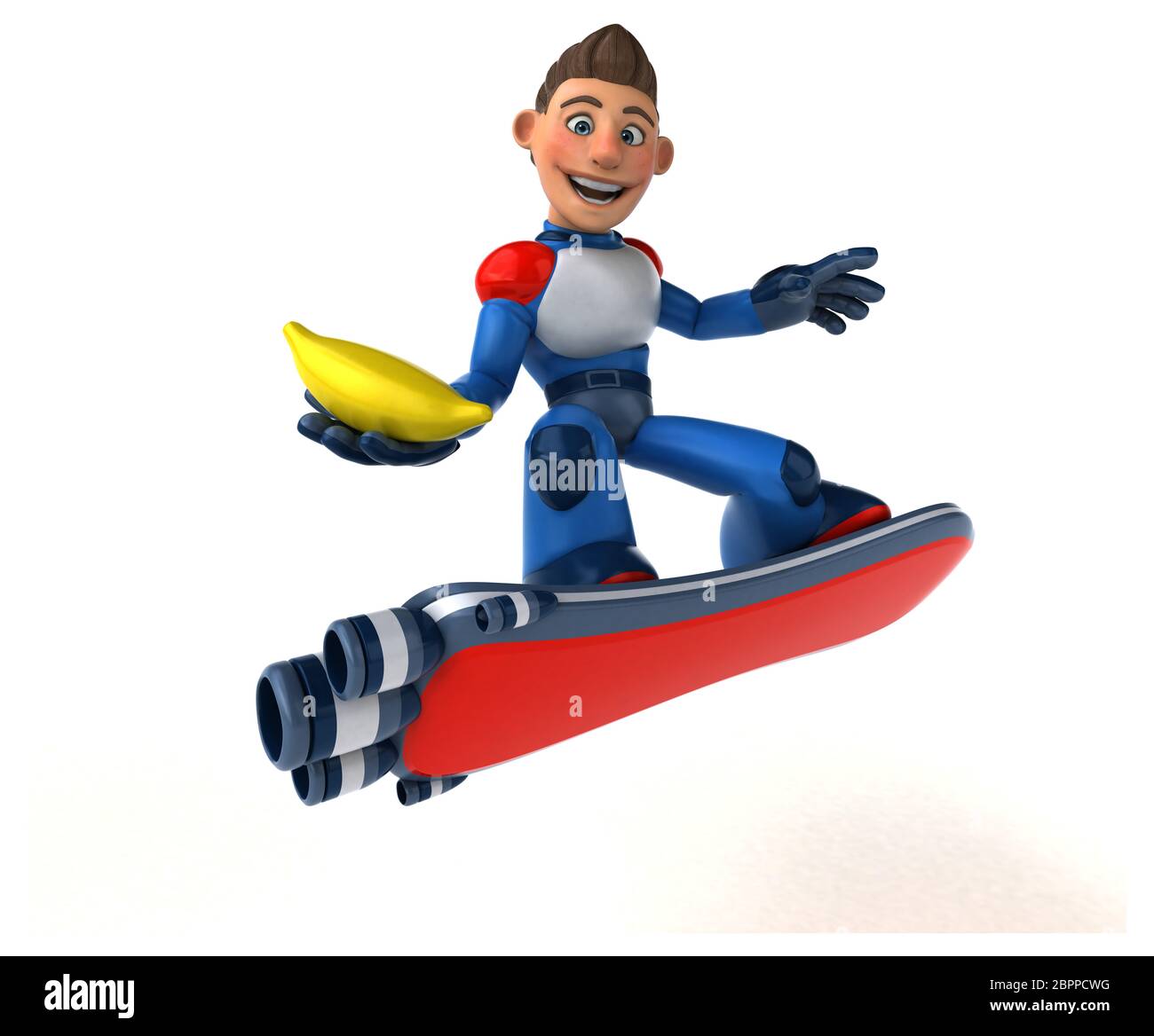 Super modern superhero - 3D Illustration Stock Photo - Alamy