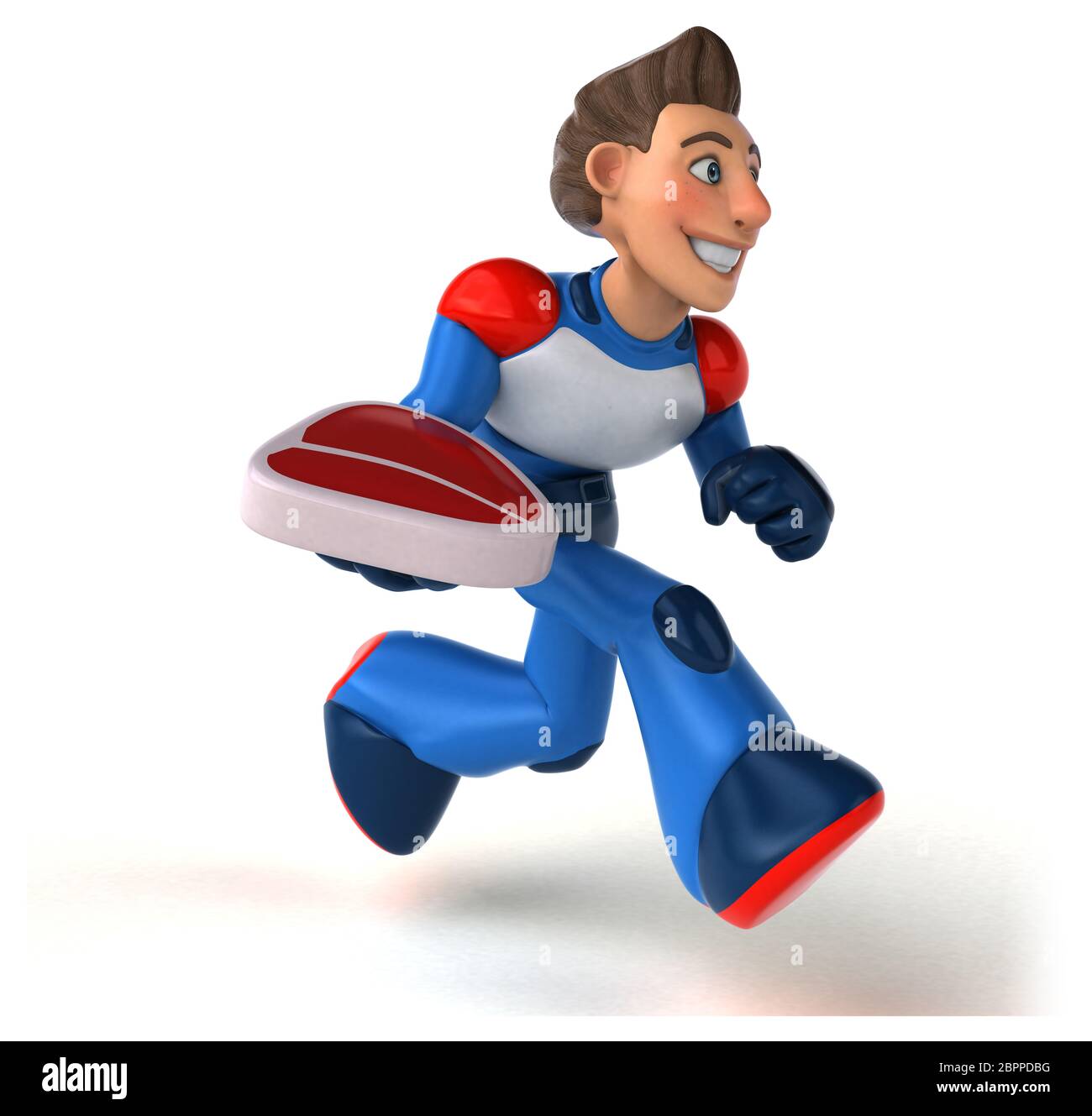 Super modern superhero - 3D Illustration Stock Photo - Alamy