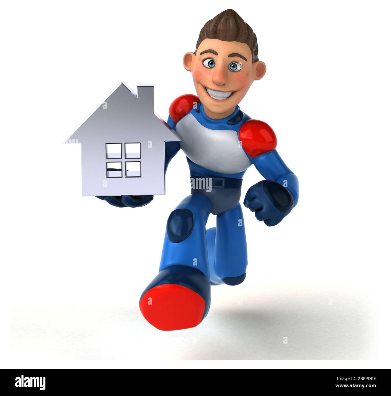 Cartoon illustration super hero house Cut Out Stock Images & Pictures ...