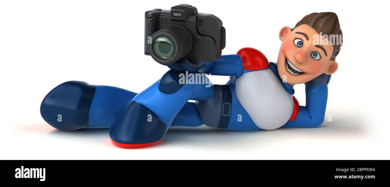 Cartoon illustration super hero camera hi-res stock photography and ...