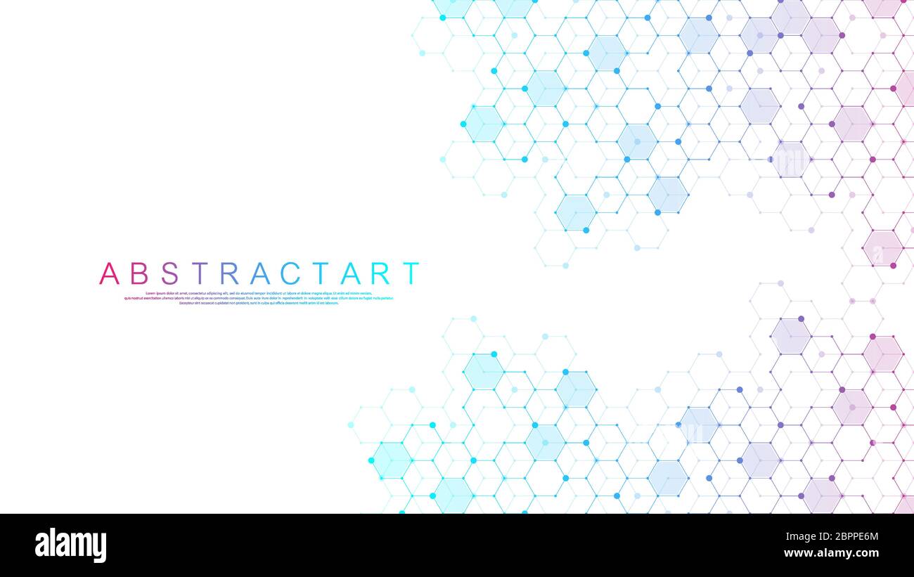 Abstract medical background DNA research, molecule, genetics, genome ...