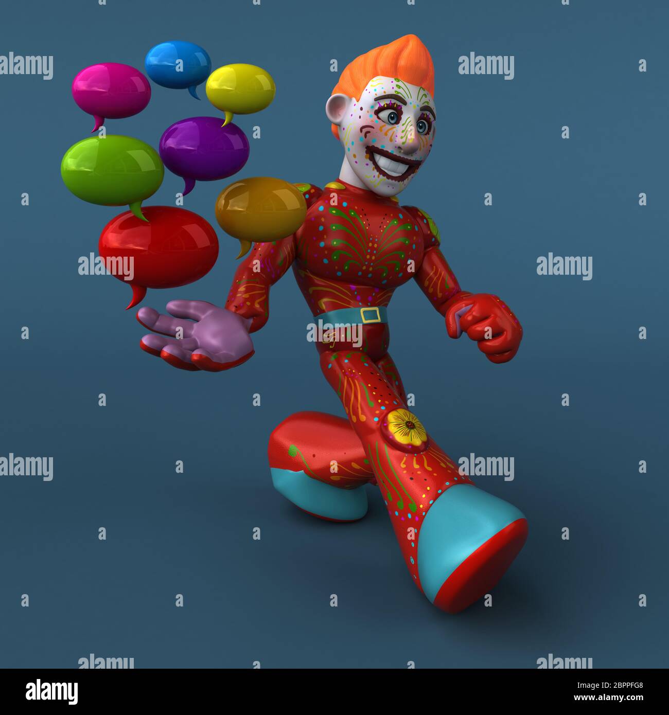 Mexican hero - 3D Illustration Stock Photo - Alamy