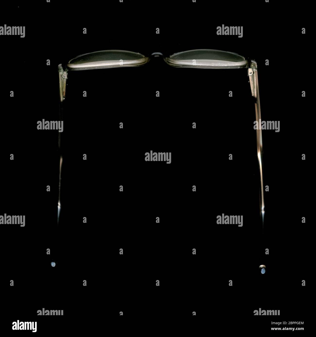 Glasses aka eyeglasses or spectacles over black background Stock Photo ...