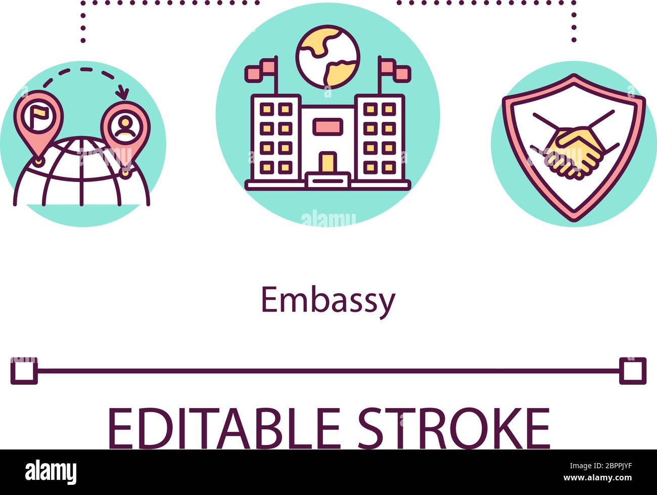 Embassy concept icon Stock Vector Image & Art - Alamy