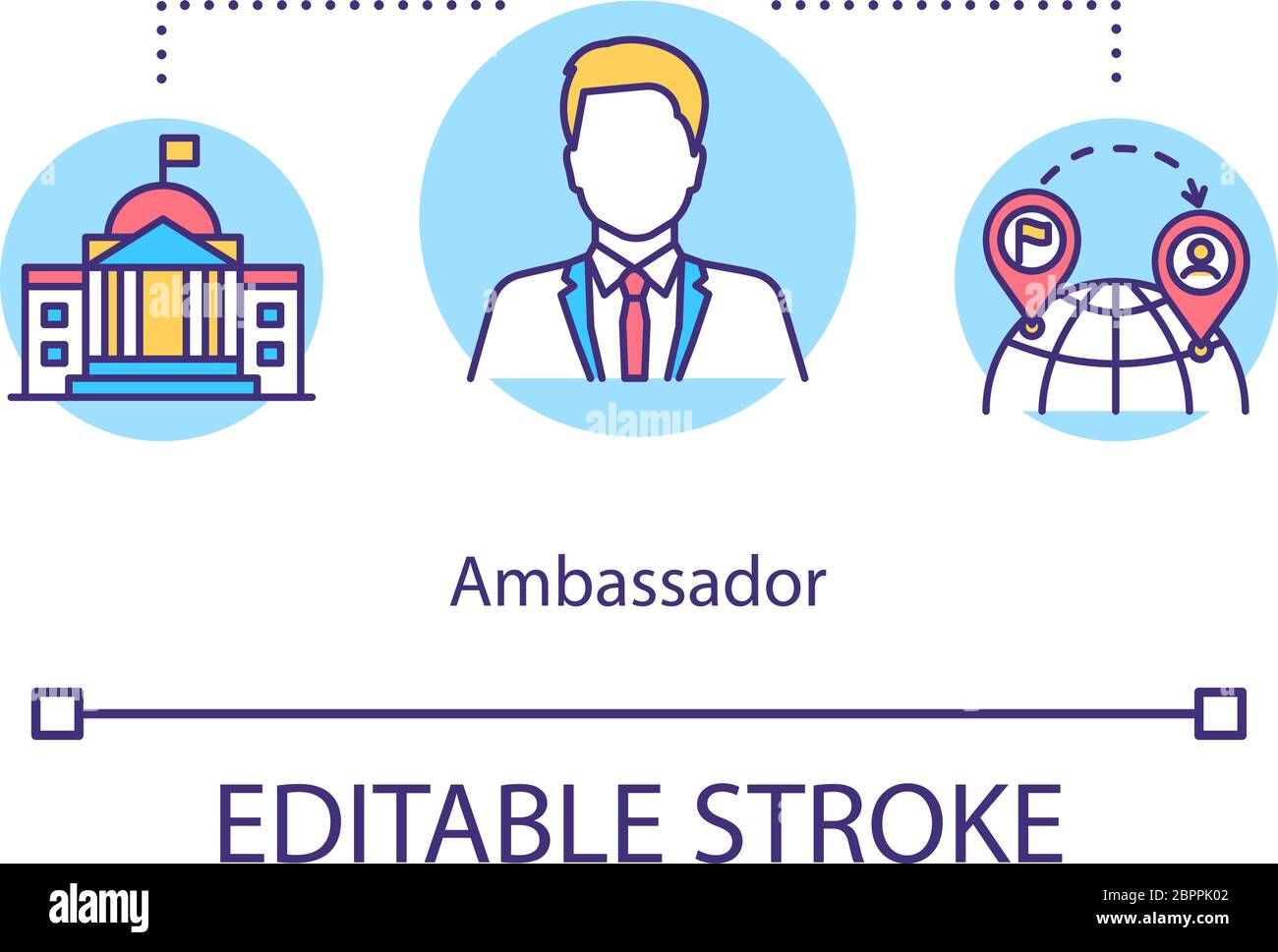 Ambassador concept icon Stock Vector Image & Art - Alamy