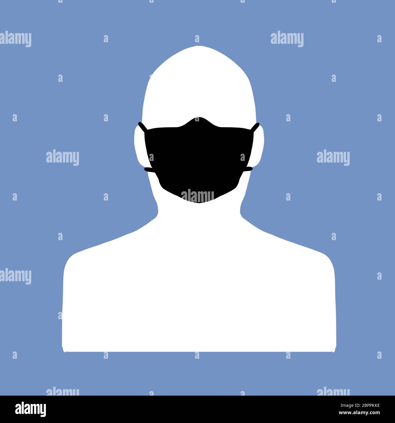 Face mask concept. Epidemic safety mask. Coronavirus concept Stock ...