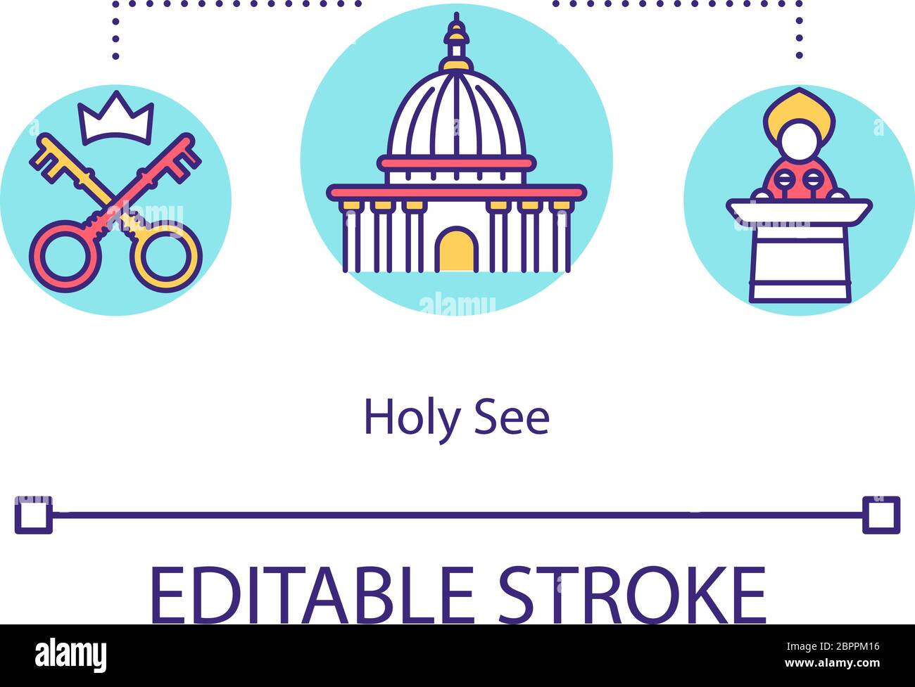 Holy see concept icon Stock Vector Image & Art - Alamy