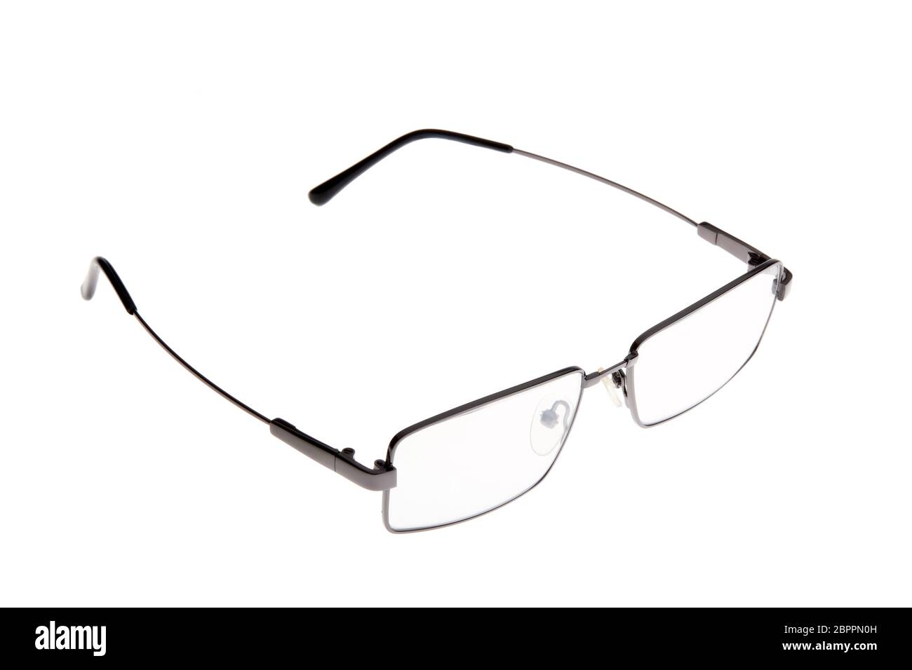 Corrective glasses isolated on a white background Stock Photo - Alamy