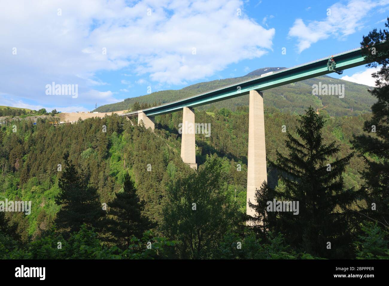 Europa Bridge near Innsbruck. Highest bridge in Europe Stock Photo - Alamy