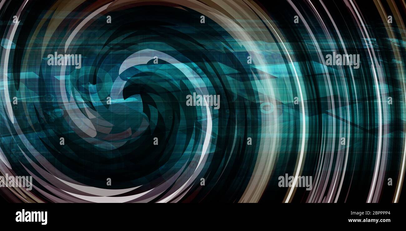 Futuristic Digital Network with Data Communication Art Stock Photo - Alamy