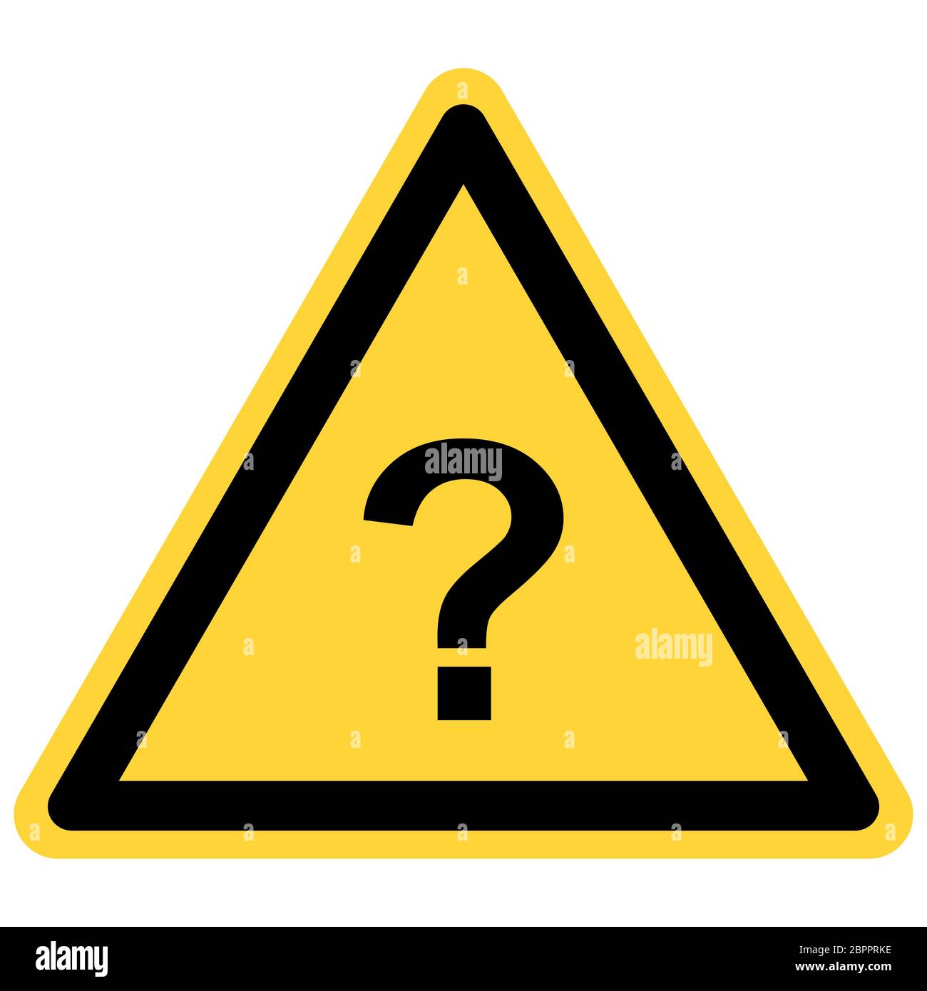 Question mark and danger sign Stock Photo - Alamy