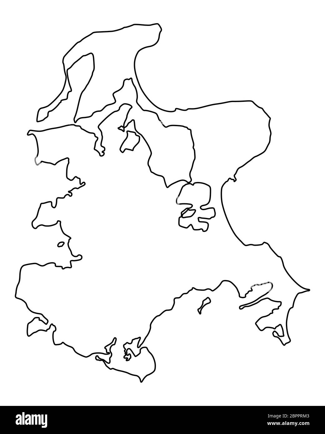 Map of Ruegen Stock Photo - Alamy