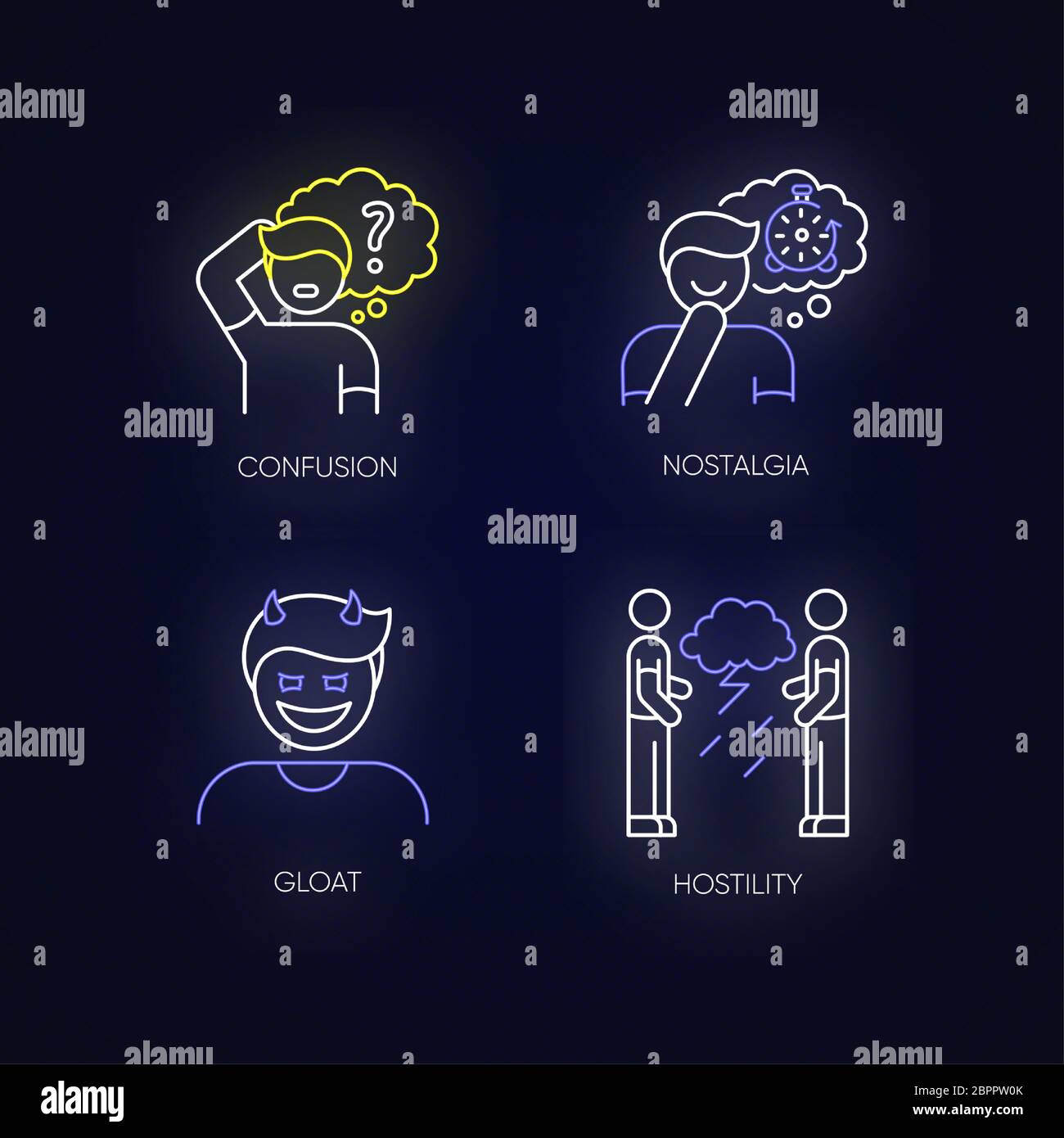 Neon nostalgia Stock Vector Images - Alamy