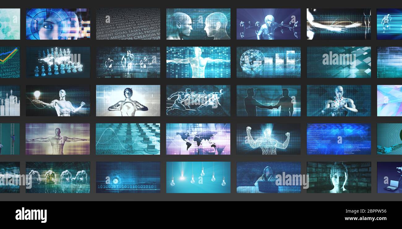Digital Multimedia Broadcasting Technology as Media Concept Stock Photo ...