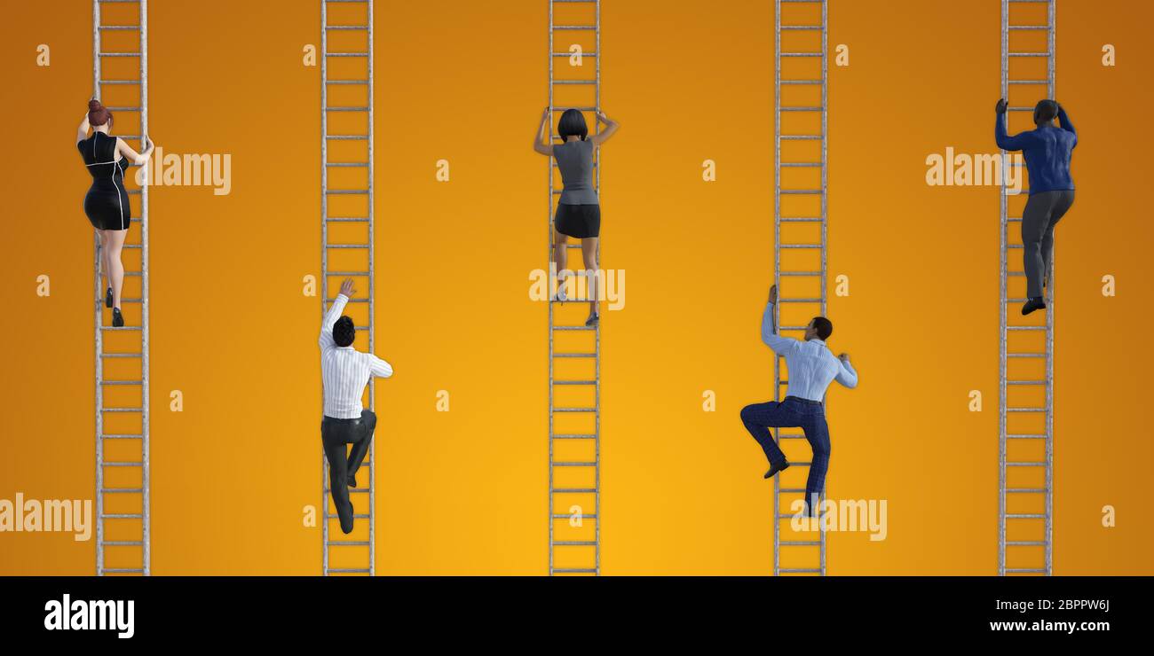 Career Progression in a Business Company Promotion Concept Stock Photo ...