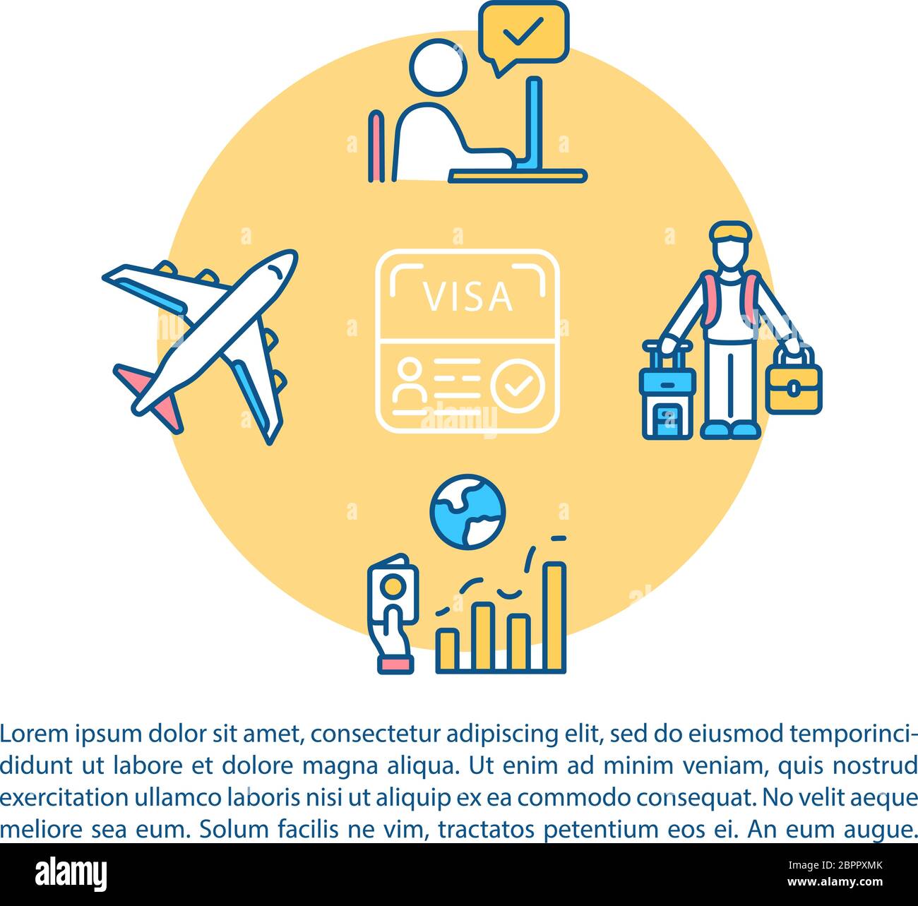 International traveling concept icon with text Stock Vector Image & Art ...