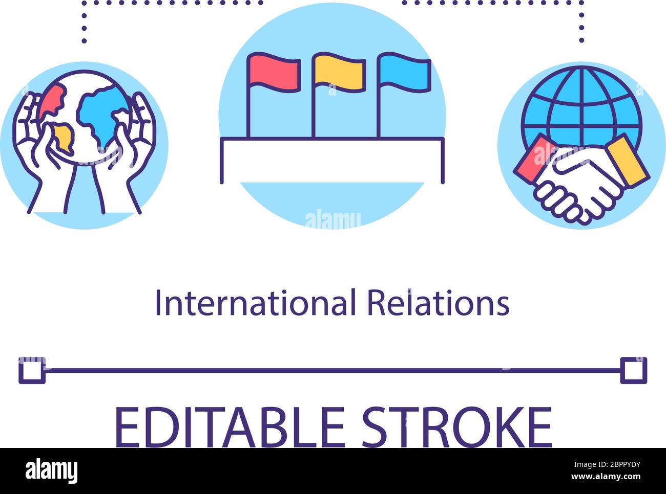 International relation concept icon Stock Vector Image & Art - Alamy
