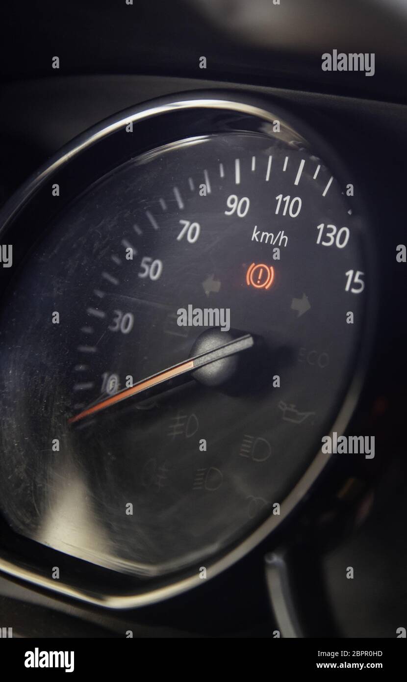 Car speedometer, speed control detail Stock Photo - Alamy