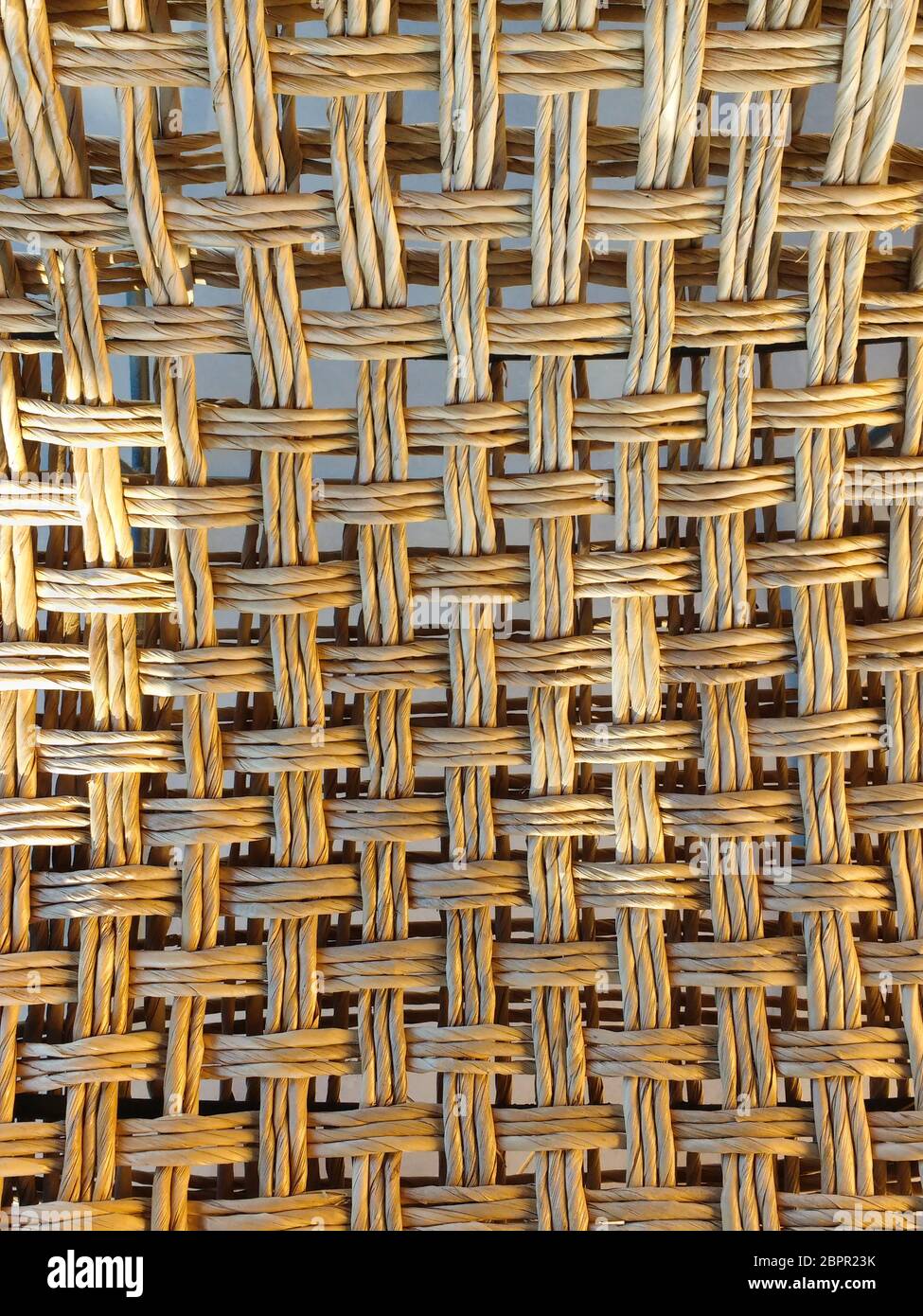 Close up of woven straw plaid texture on cross Stock Photo - Alamy