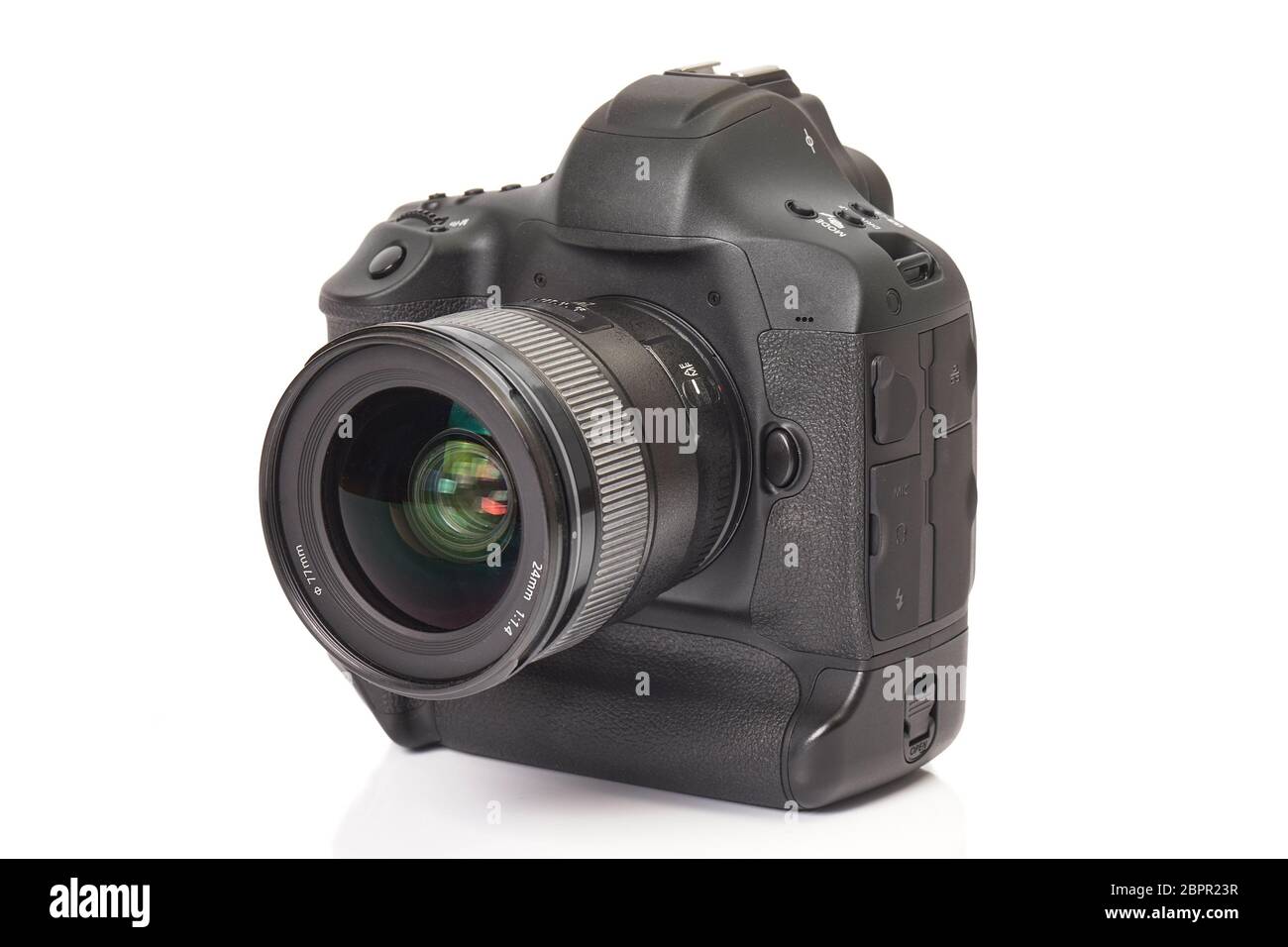 Professional DSLR camera with lens Stock Photo - Alamy