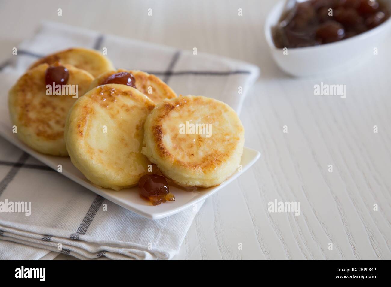 Cottage cheese pancakes, homemade traditional Ukrainian and Russian ...