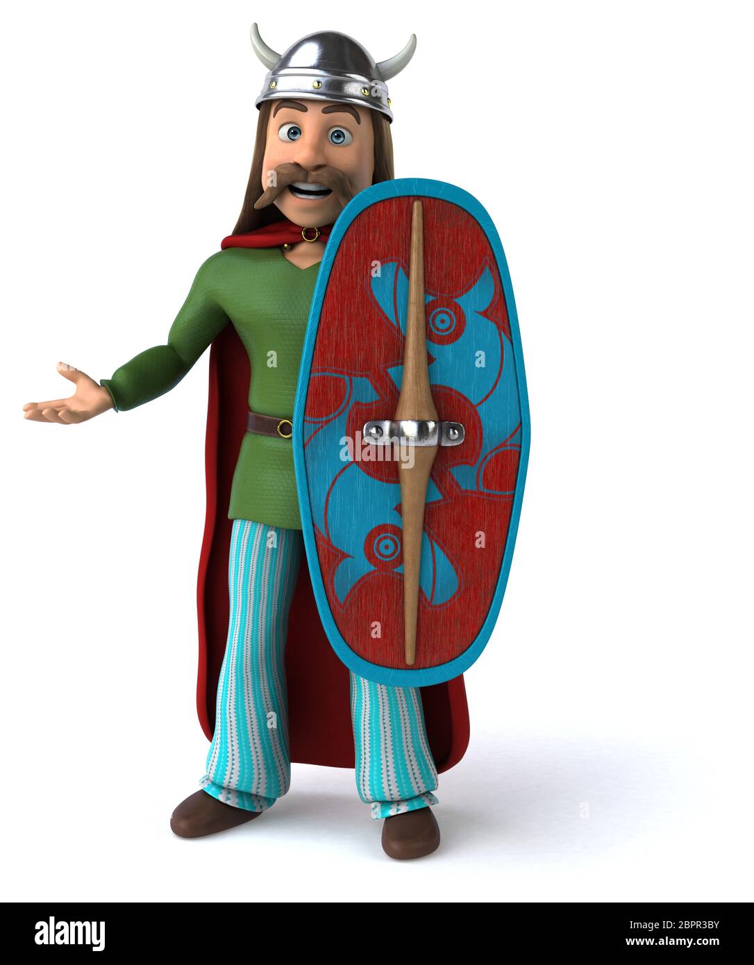 Gaul warrior - 3D Illustration Stock Photo - Alamy