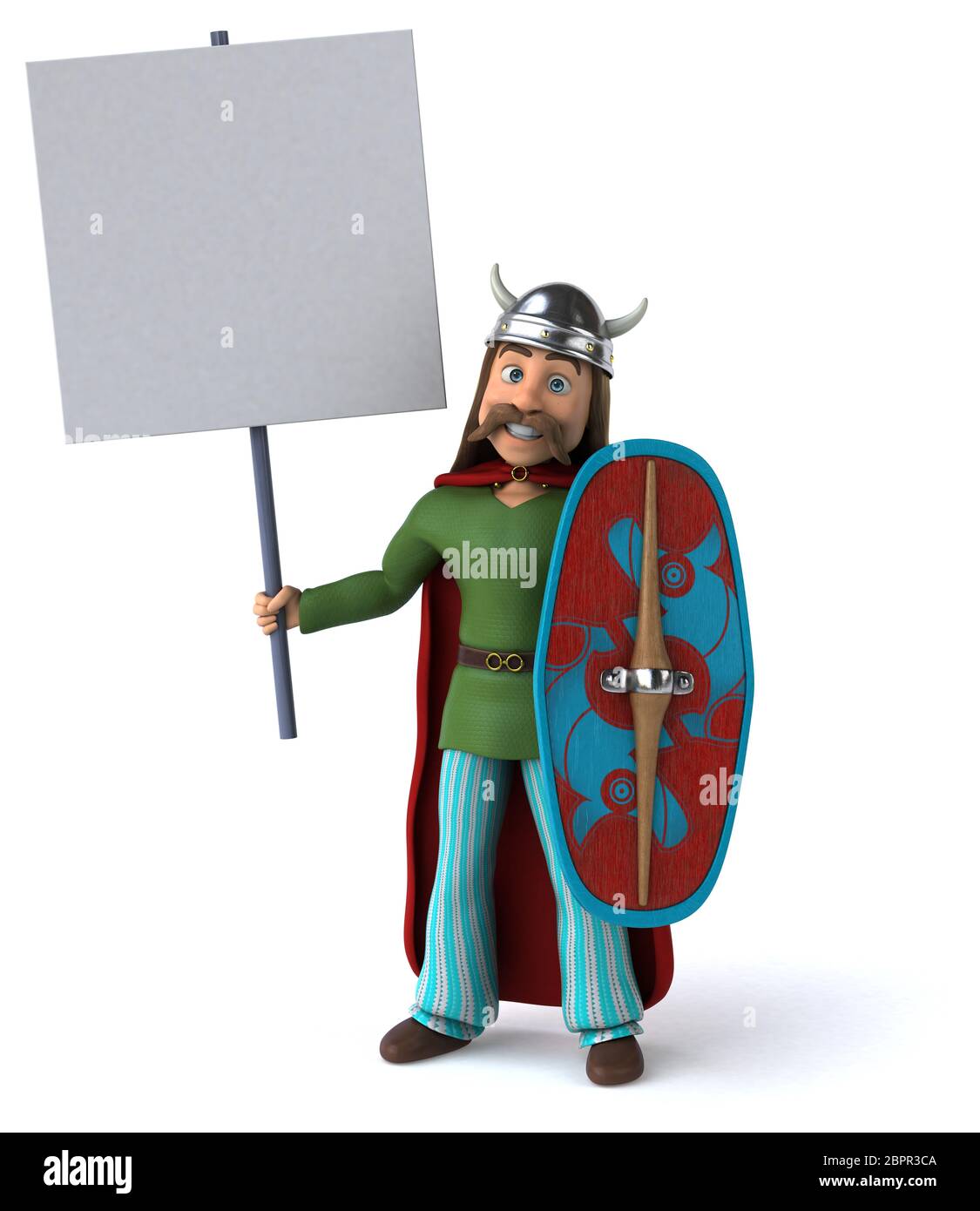 Gaul warrior - 3D Illustration Stock Photo - Alamy