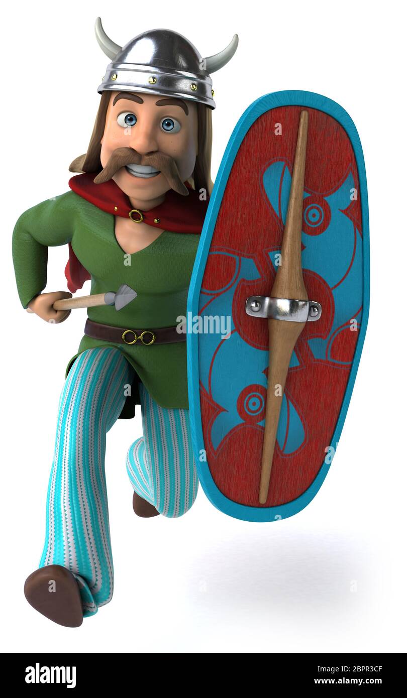Gaul warrior - 3D Illustration Stock Photo - Alamy