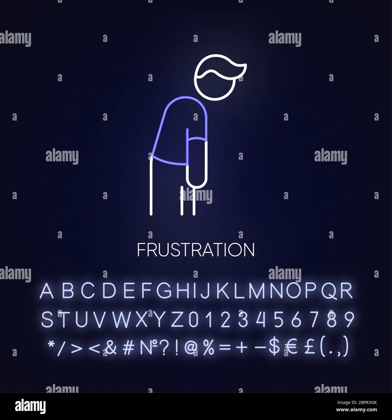 Mental stress frustration depression Stock Vector Images - Alamy