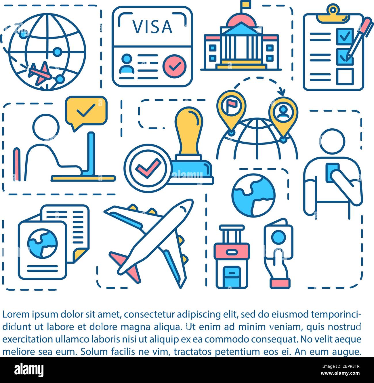 Visa application concept icon with text Stock Vector Image & Art - Alamy Visa application concept icon with text Stock Vector Image & Art - Alamy