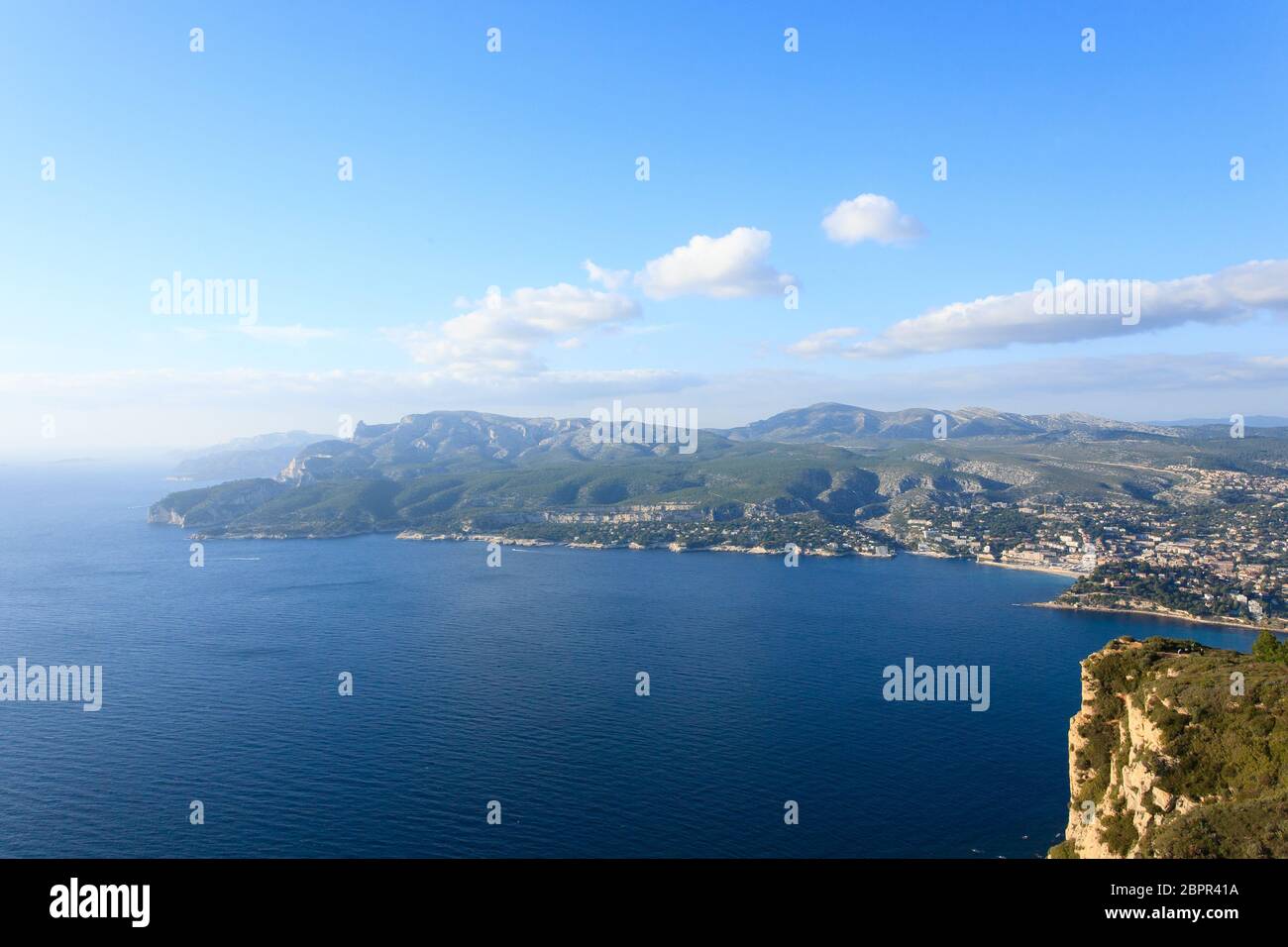 Cassis beach sea french riviera cote dazur france hi-res stock ...