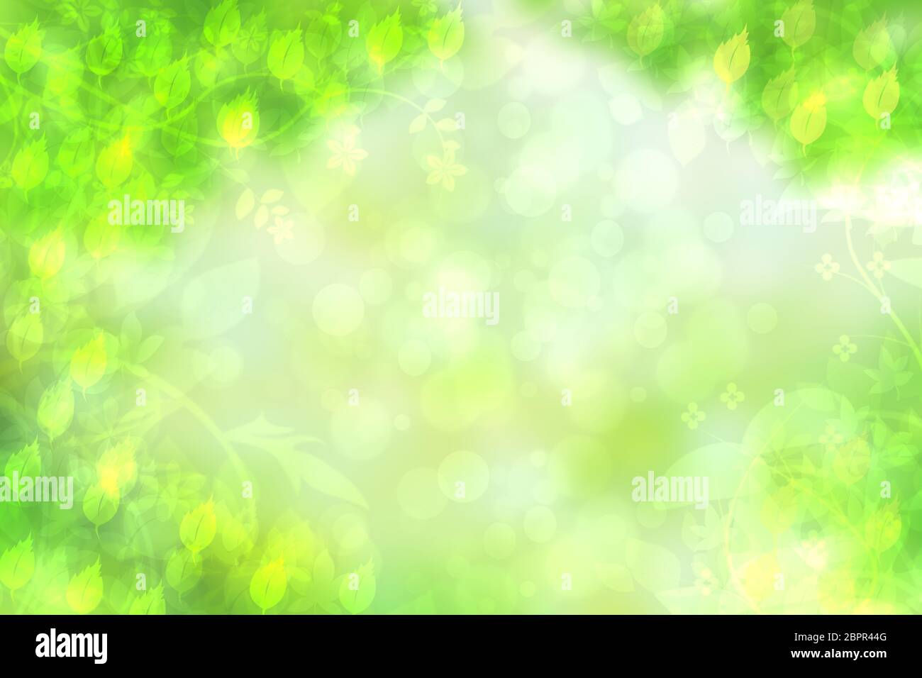 Abstract natural spring light green and yellow background texture with ...