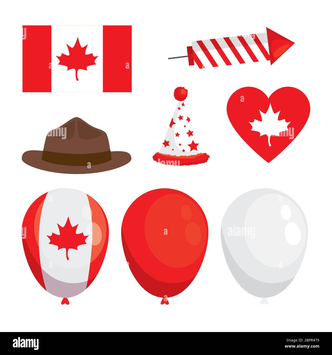 canada day design elements, vector set Stock Vector Image & Art - Alamy