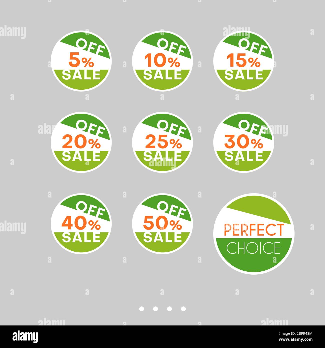 Template sale set. Colorful abstract geometric design for stickers, web ...