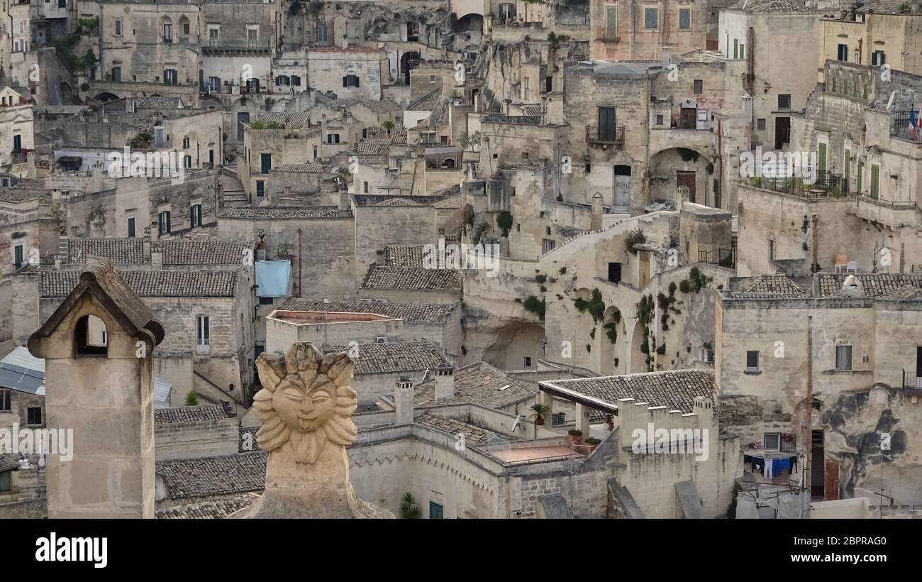 A view of the old houses in the city of Matera Stock Photo - Alamy