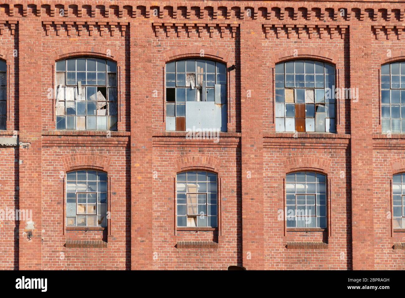 Window front, old factory building, BWK, Bremer Wollkämmerei, Bremen ...