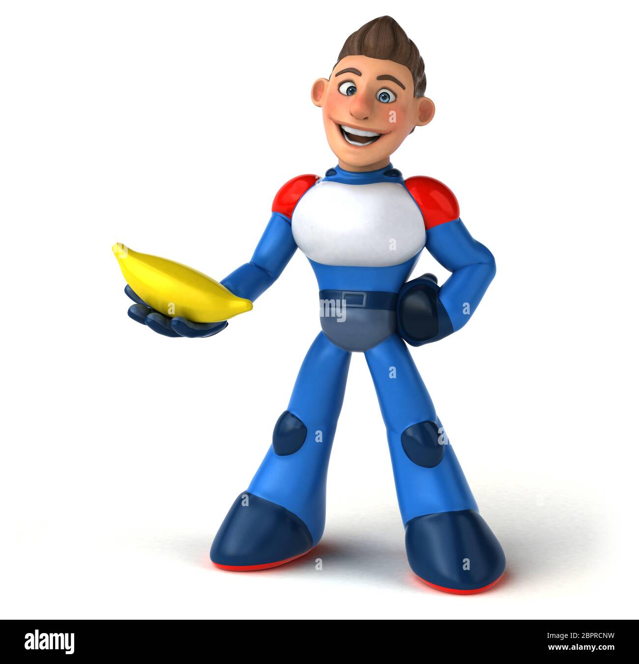 Super modern superhero - 3D Illustration Stock Photo - Alamy