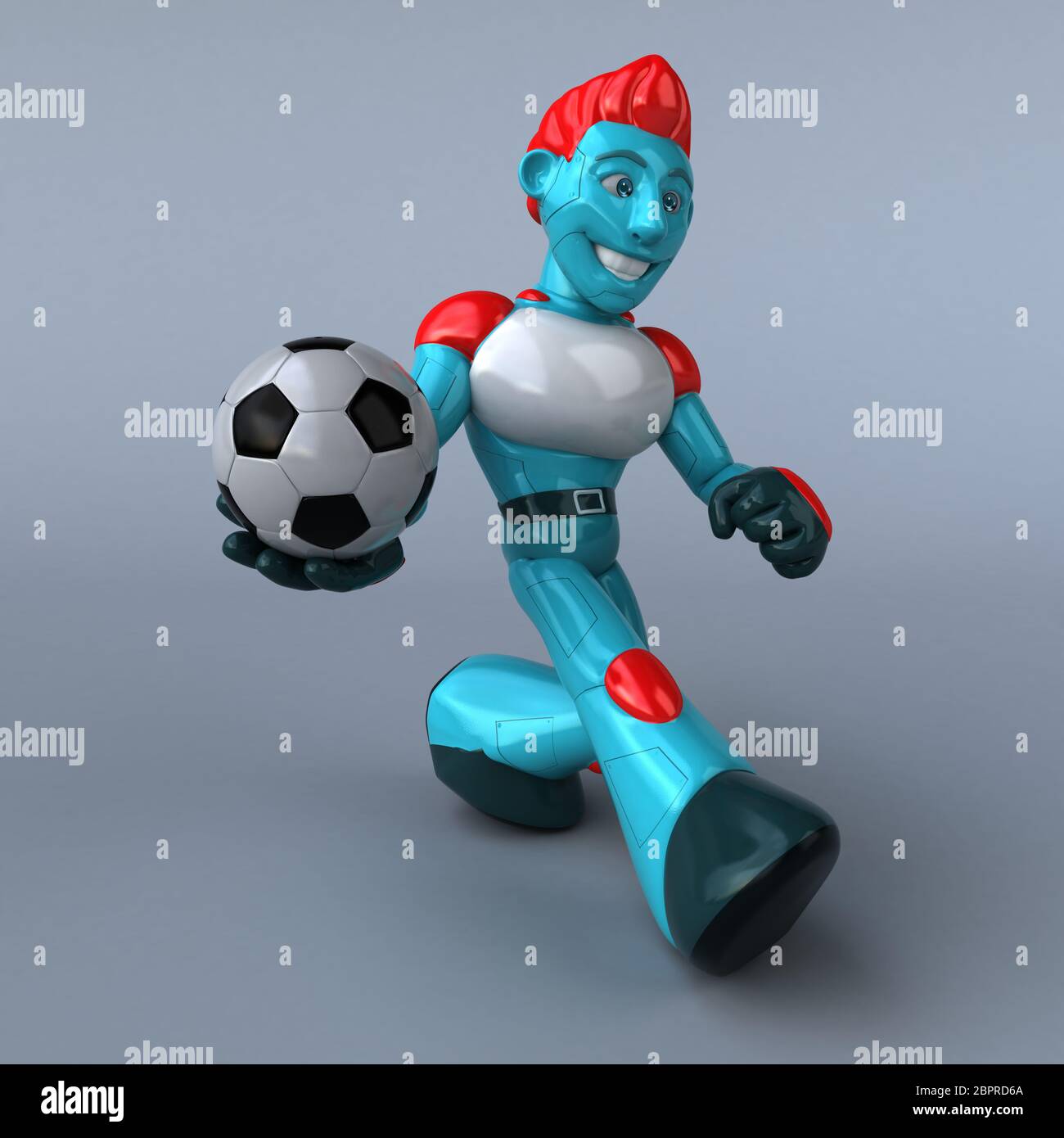 Red Robot - 3D Illustration Stock Photo - Alamy