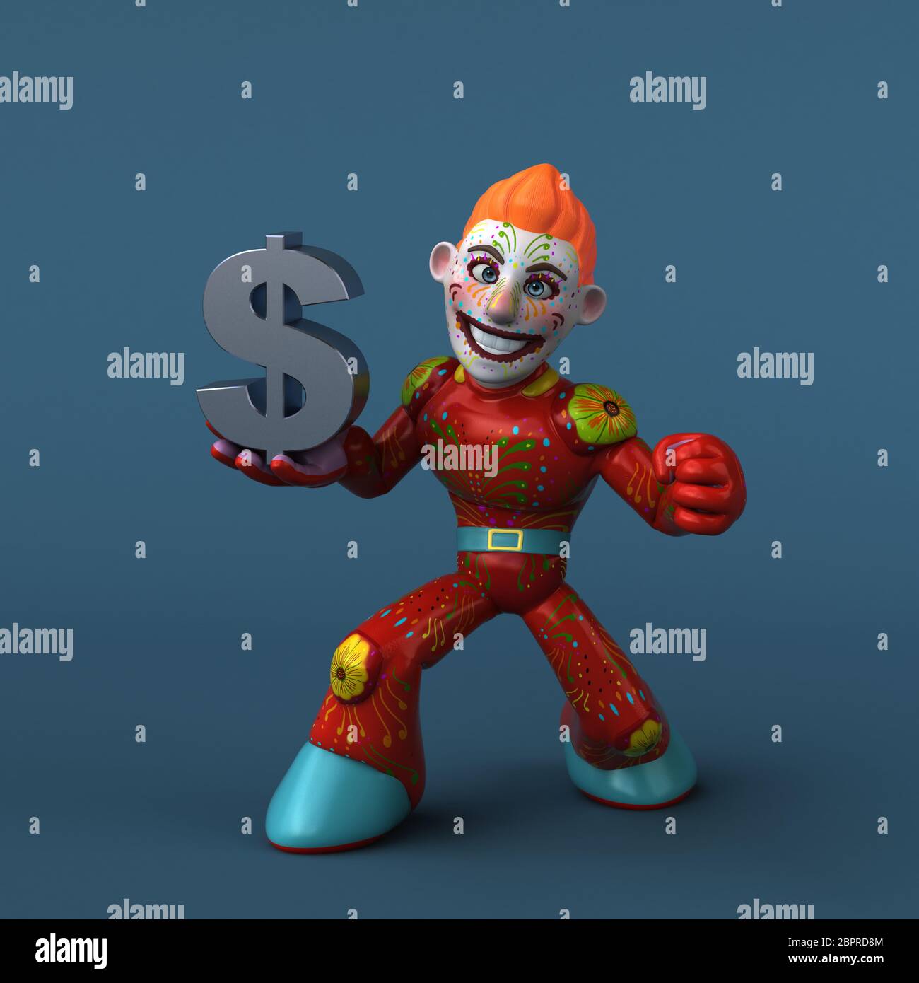 Mexican hero - 3D Illustration Stock Photo - Alamy