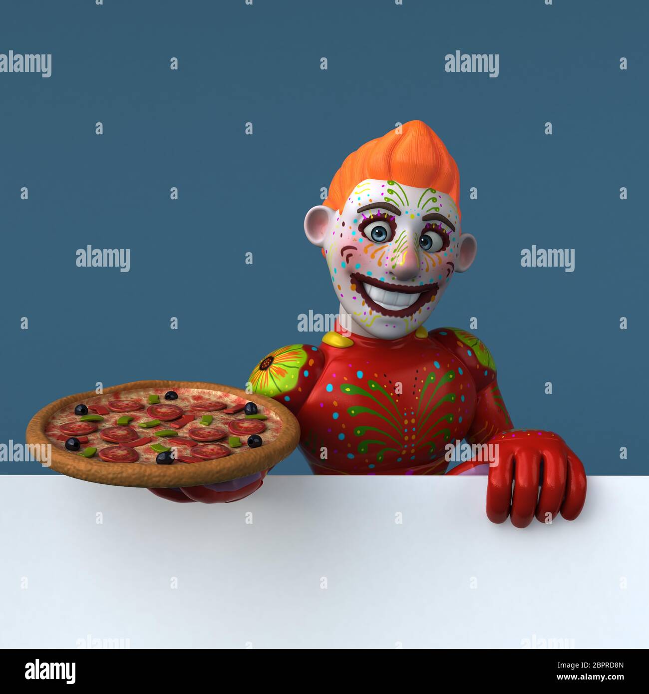 Mexican hero - 3D Illustration Stock Photo - Alamy