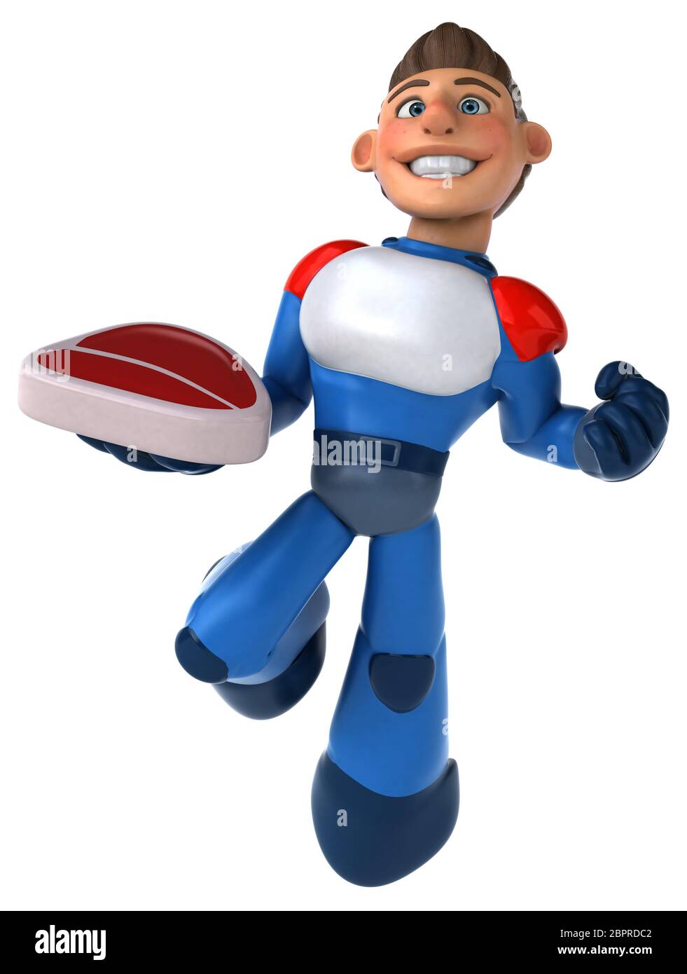 Super modern superhero - 3D Illustration Stock Photo - Alamy