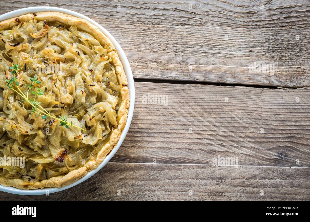 French open onion pie Stock Photo - Alamy