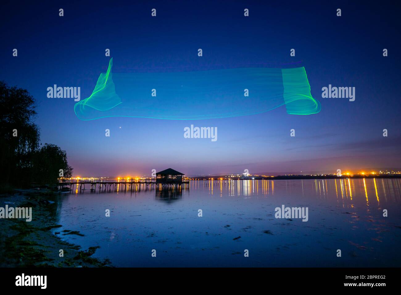 Old wooden fishing boat northern lights hi-res stock photography and ...
