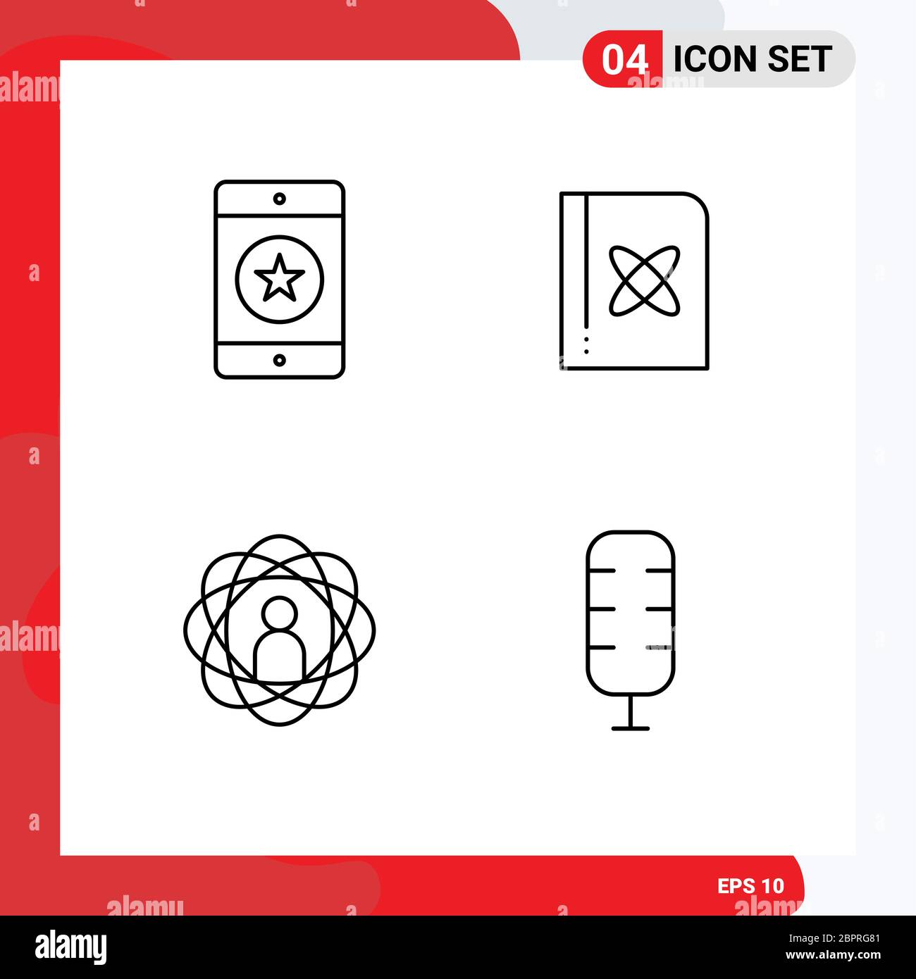 User Interface Pack of 4 Basic Filledline Flat Colors of cellphone ...