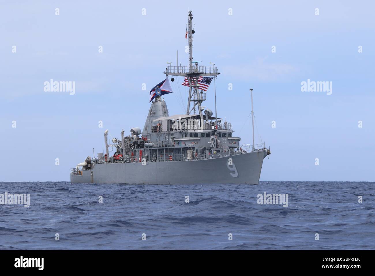 EAST CHINA SEA (May 9, 2020) Avenger class mine countermeasure ship USS ...