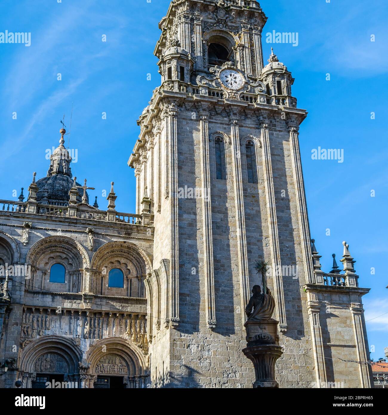 Religious architecture, cathedral of Santiago de Compostela, pilgrimage ...