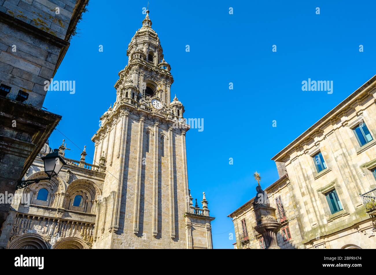 Religious architecture, cathedral of Santiago de Compostela, pilgrimage ...