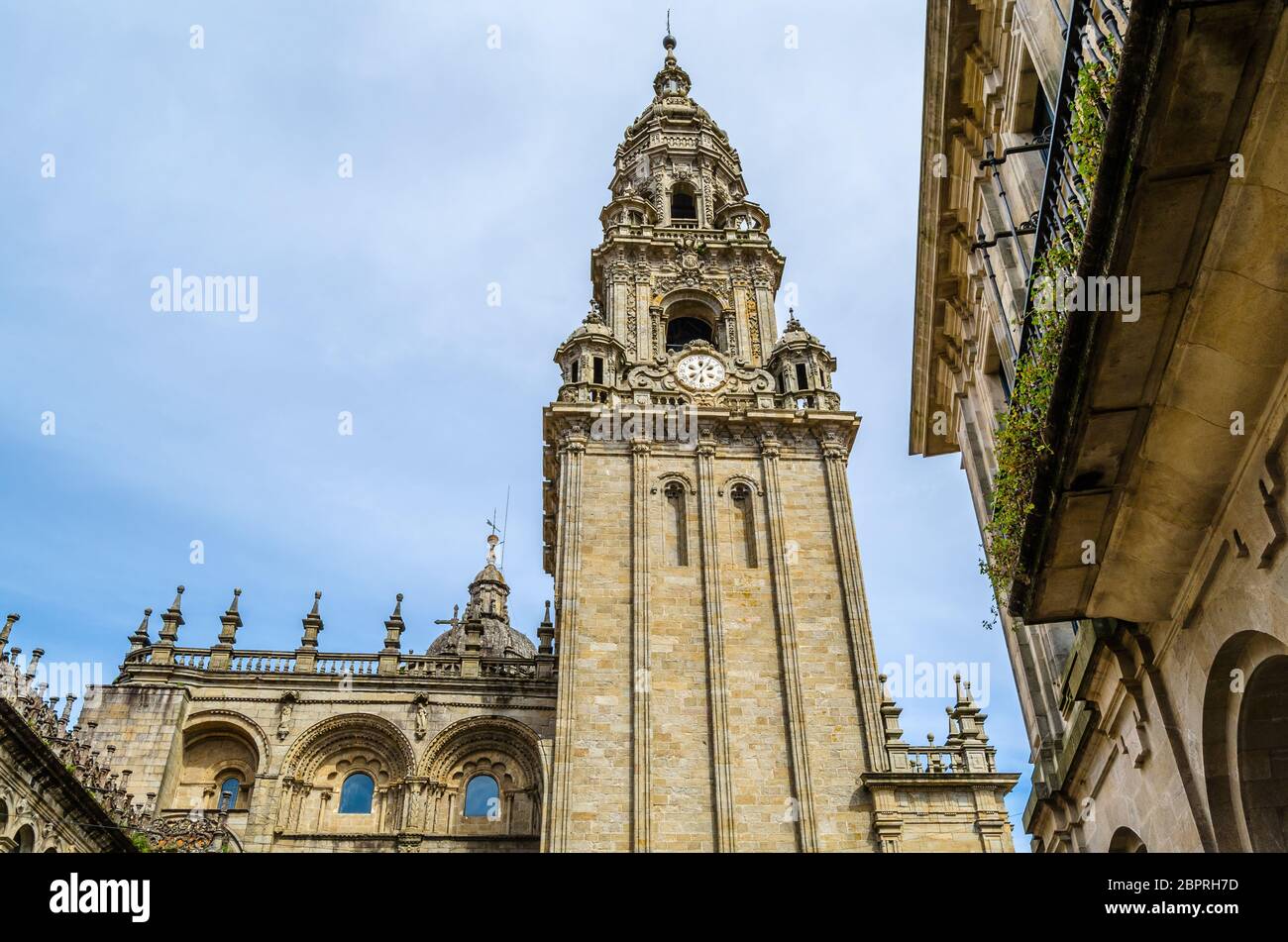 Religious architecture, cathedral of Santiago de Compostela, pilgrimage ...